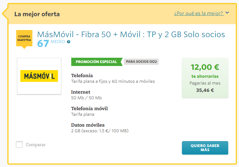 Comparador de tarifas de telefonía: acierta y ahorra